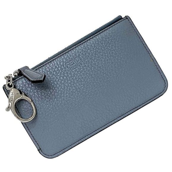 Fendi | Accessories | Fendi Key Case Coin Light Blue 8ap61 Leather ...